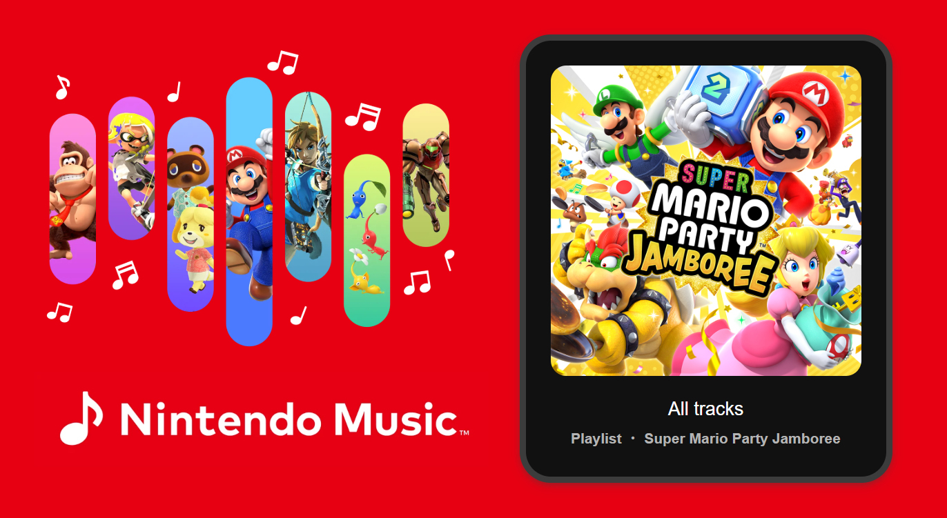 Fast 300 Super Mario Party Jamboree Songs zu Nintendo Music hinzugefügt