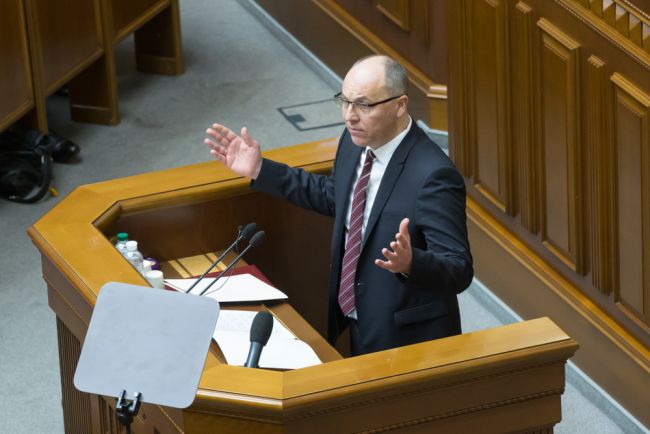 Der ehemalige ukrainische Parlamentspräsident Andrij Parubij wurde in ...