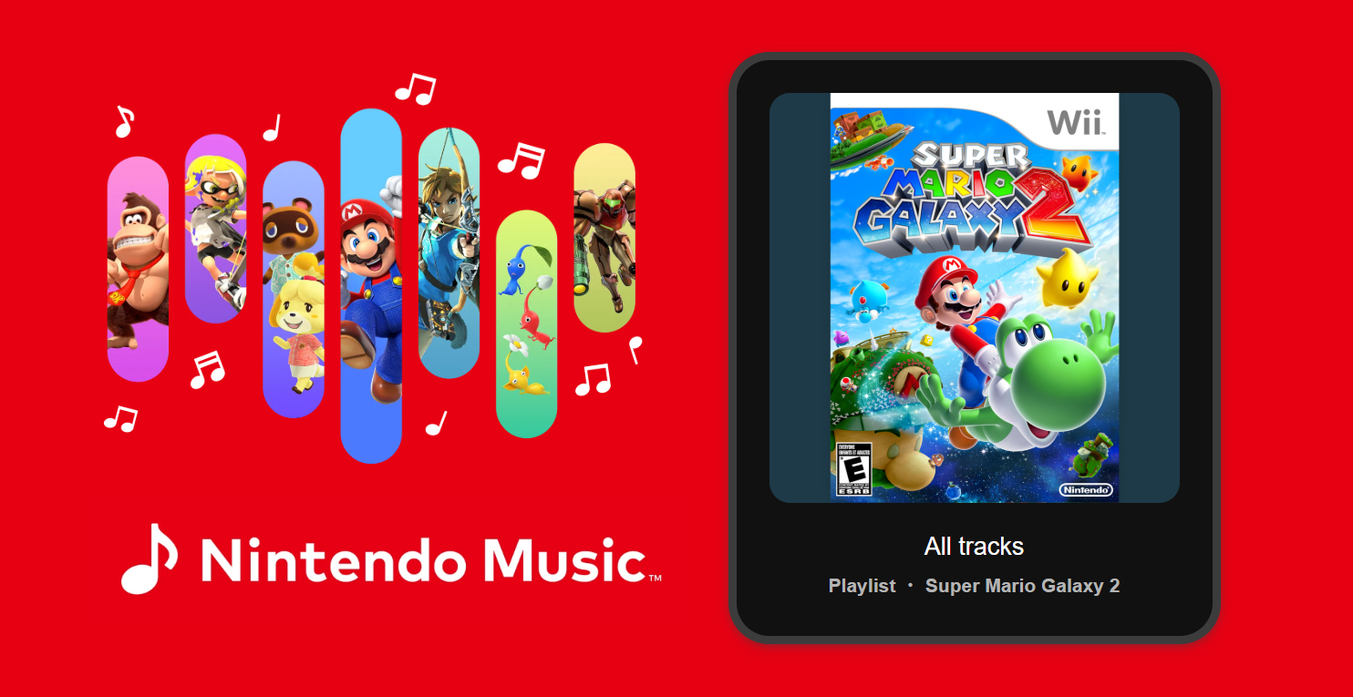 Weitere "Super Mario Galaxy"-Songs zu Nintendo Music hinzugefügt ...