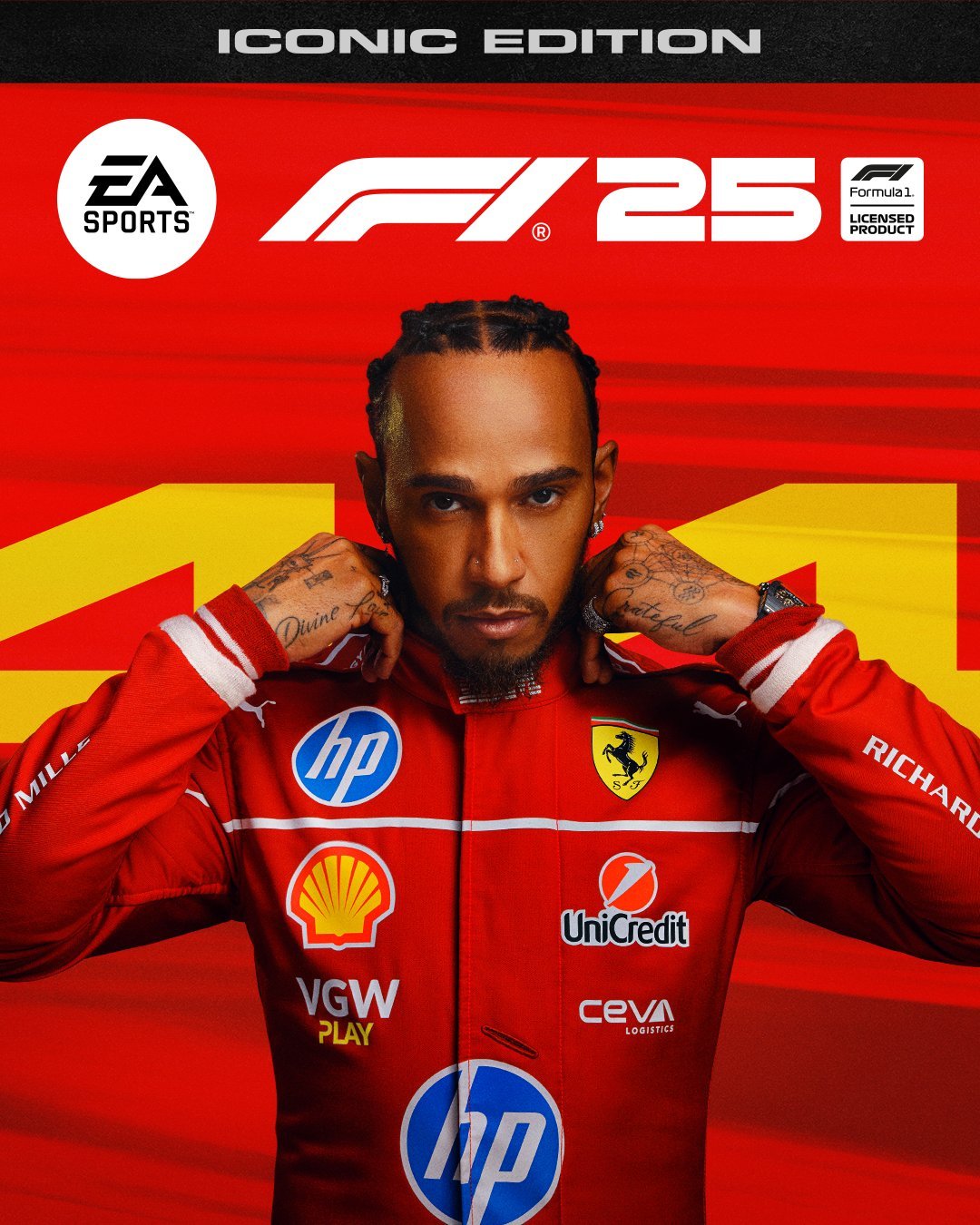 Das Cover der Standard Edition von F1 25 zeigt zwei mehrfache Rennsieger und einen Rookie...?