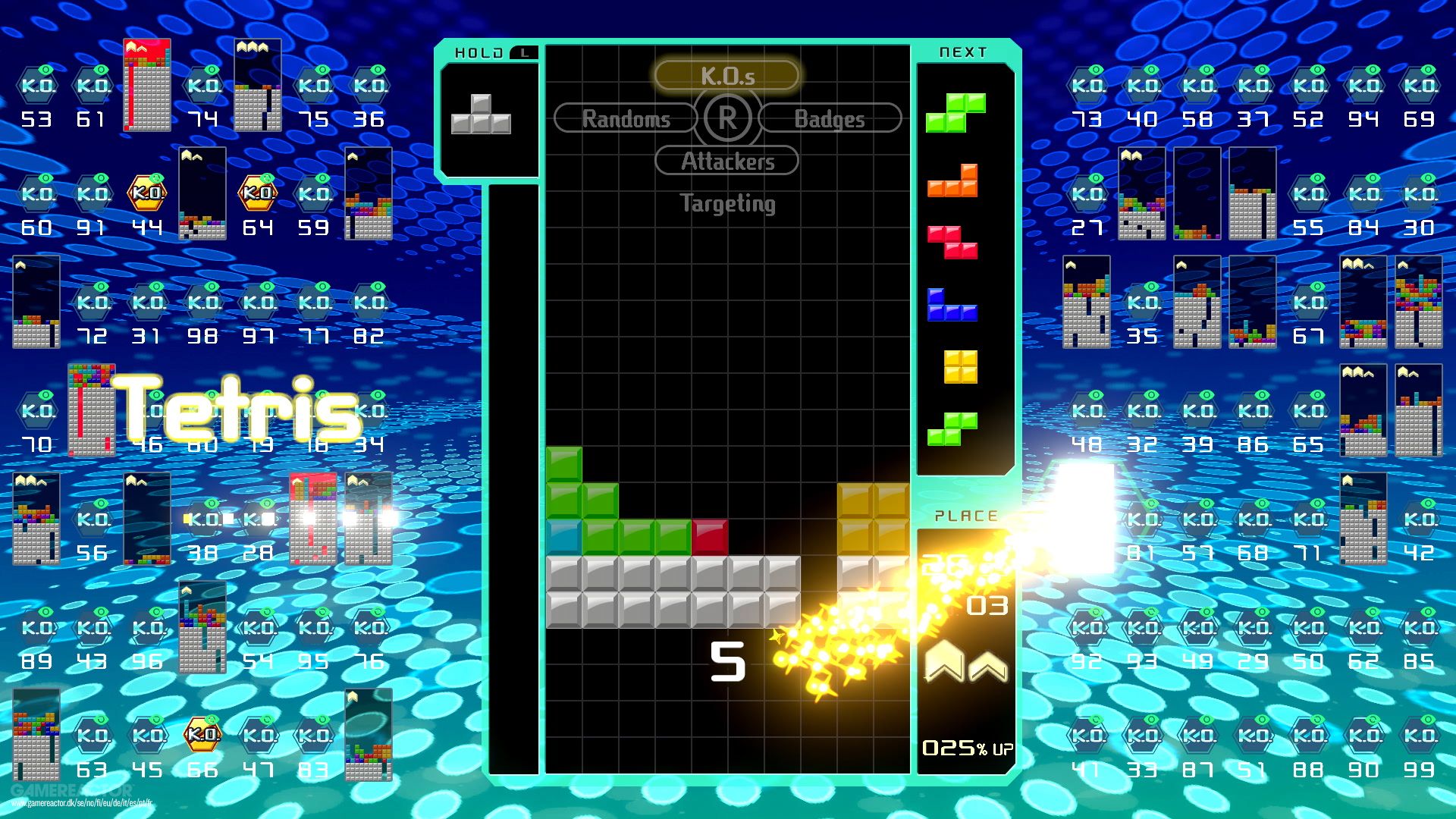 Team Battle in Tetris 99