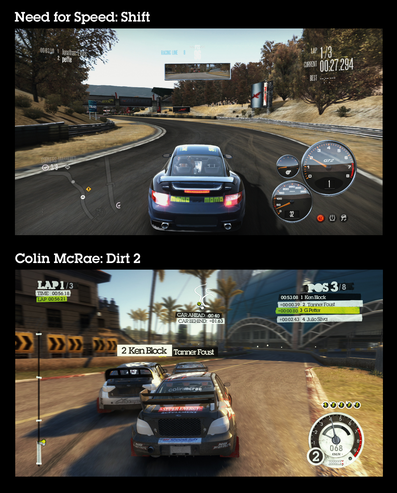 Grafik-Duell: Shift vs. Dirt 2 - Need for Speed: Shift - Gamereactor