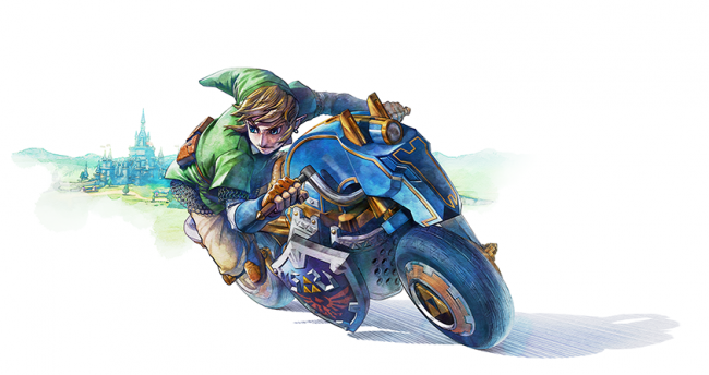 Schickes Hyrule-Bike in Mario Kart 8