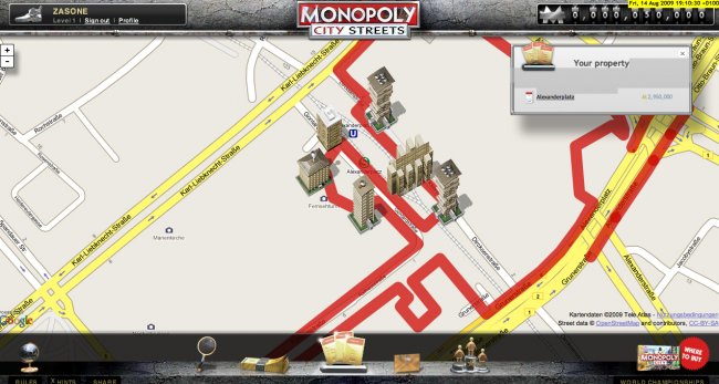 Monopoly mit Google Maps - Monopoly City Streets - Gamereactor