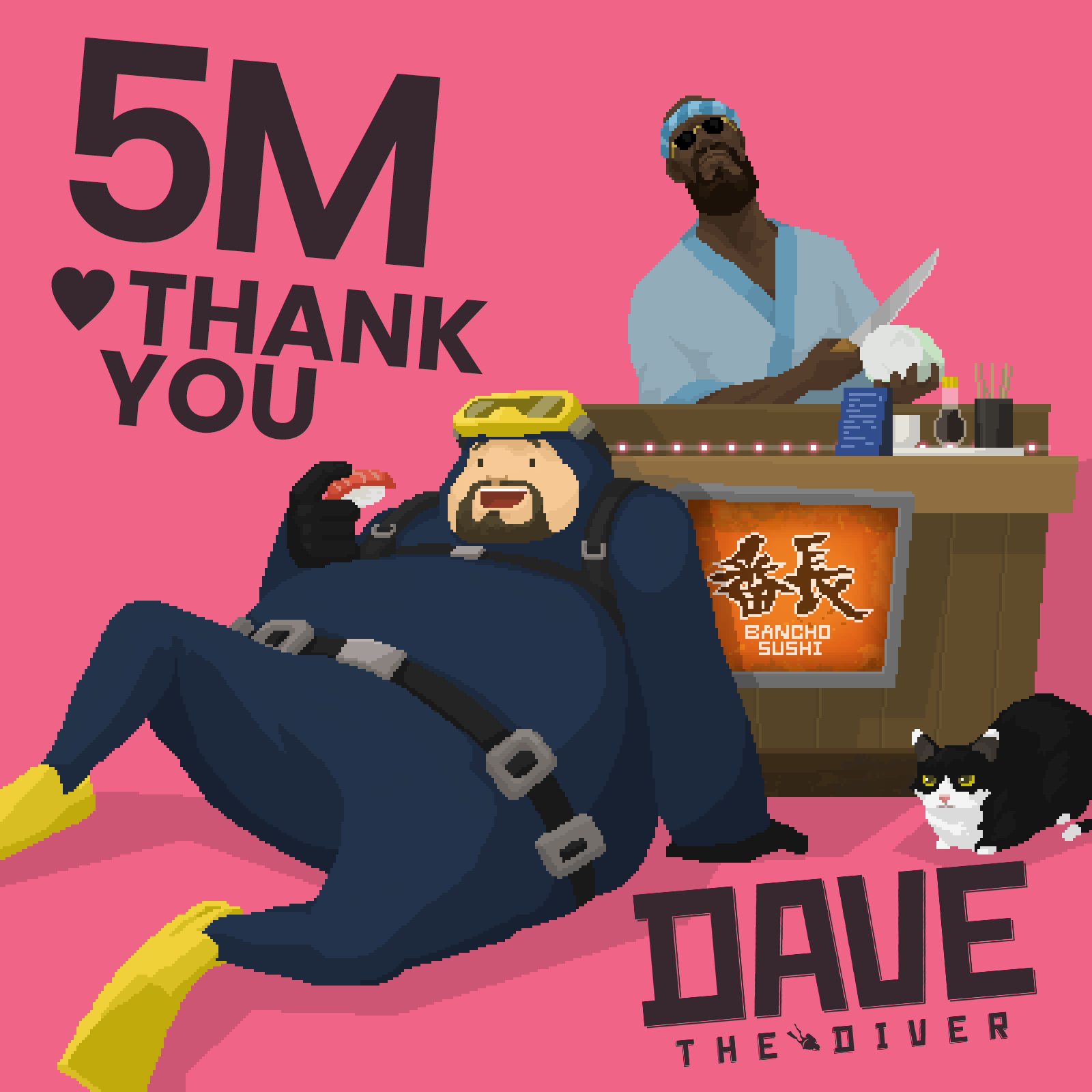 Dave the Diver hat sich mehr als fünf Millionen Mal verkauft