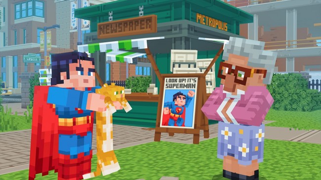 Superman rettet Minecraft im neuen DLC