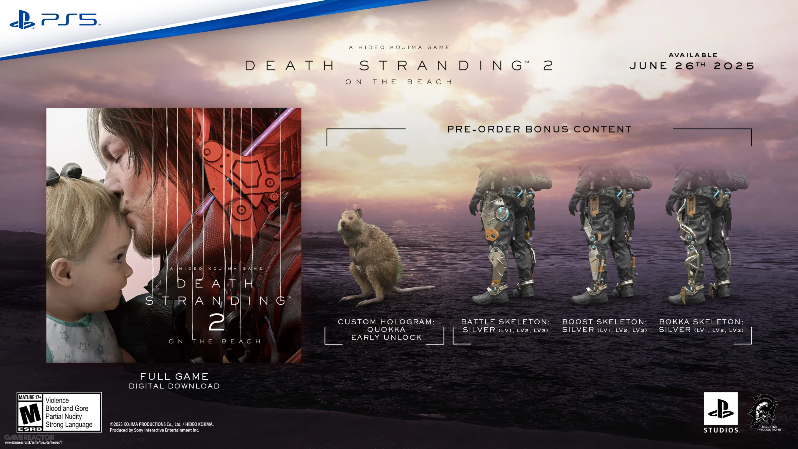 Hier sind die verschiedenen Vorbesteller-Editionen von Death Stranding ...