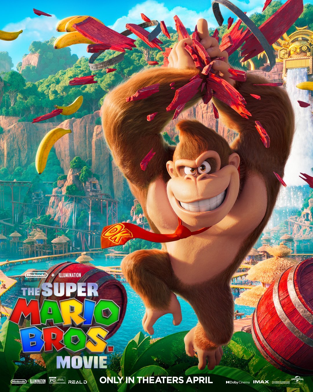 Neue The Super Mario Bros. Movie Poster zeigen Bowser und Donkey Kong