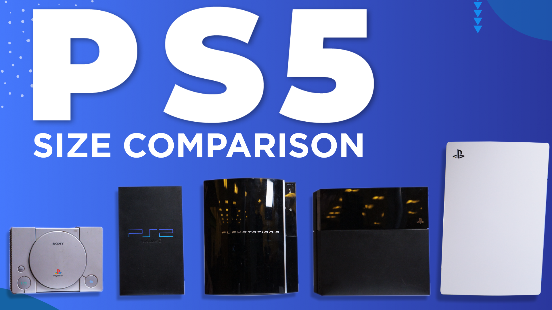 Die PS5 im Größenvergleich mit den Vorgängermodellen - - Gamereactor