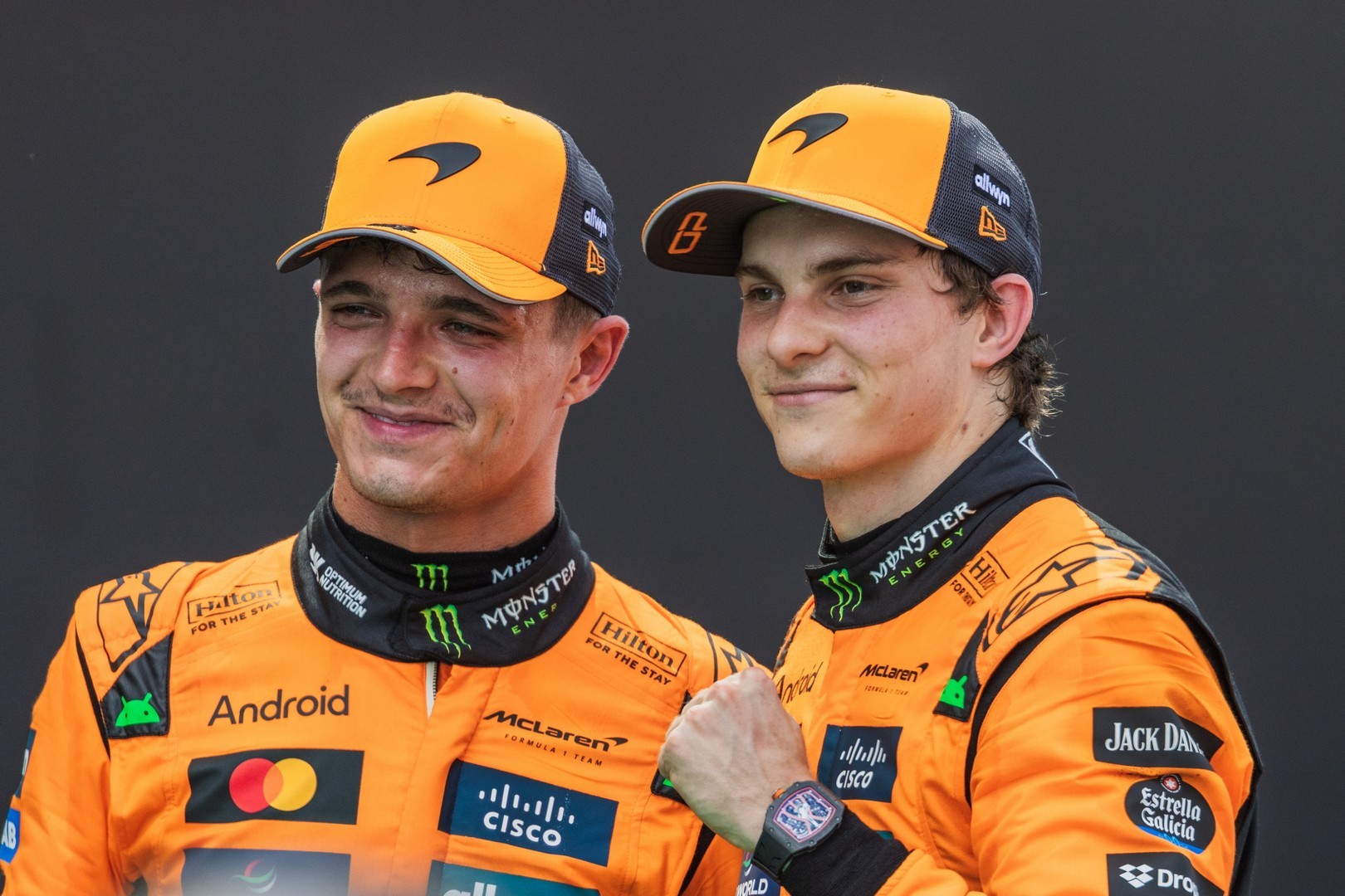 Oscar Piastri und Lando Norris werden vor dem letzten F1-Rennen mit der ...