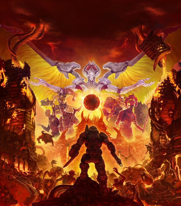 Infernale Cover-Kunst für Doom Eternal