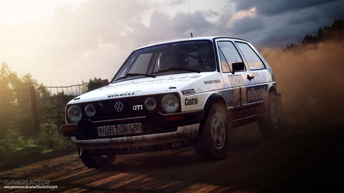 Gameplay aus Dirt Rally 2.0 mit Fanatec CSL Wheel im Golf 2 GTI