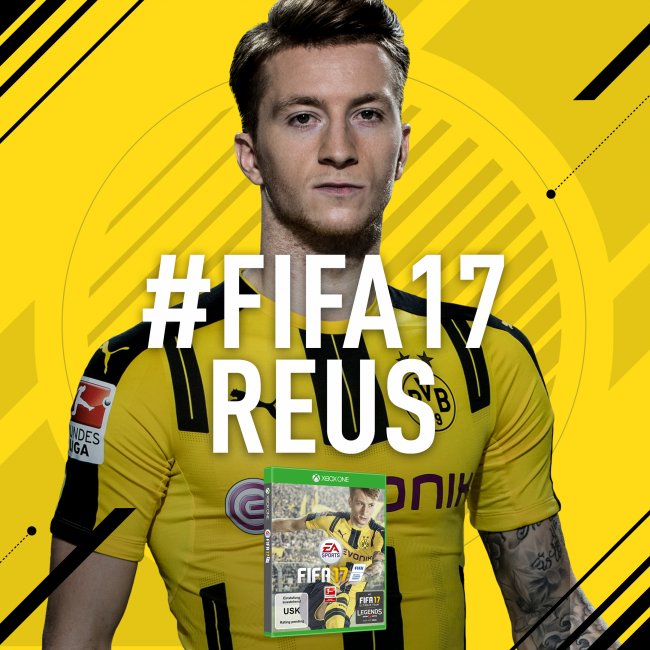 Marco Reus zum Coverstar von FIFA 17 machen