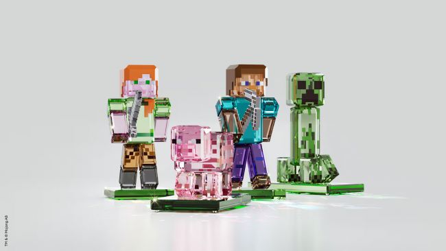 Swarovski hat eine Kollektion sehr exklusiver Minecraft Figuren auf den ...