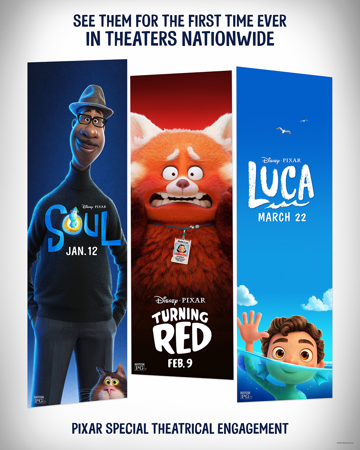 Pixar bringt Luca, Soul und Turning Red 2024 in die Kinos