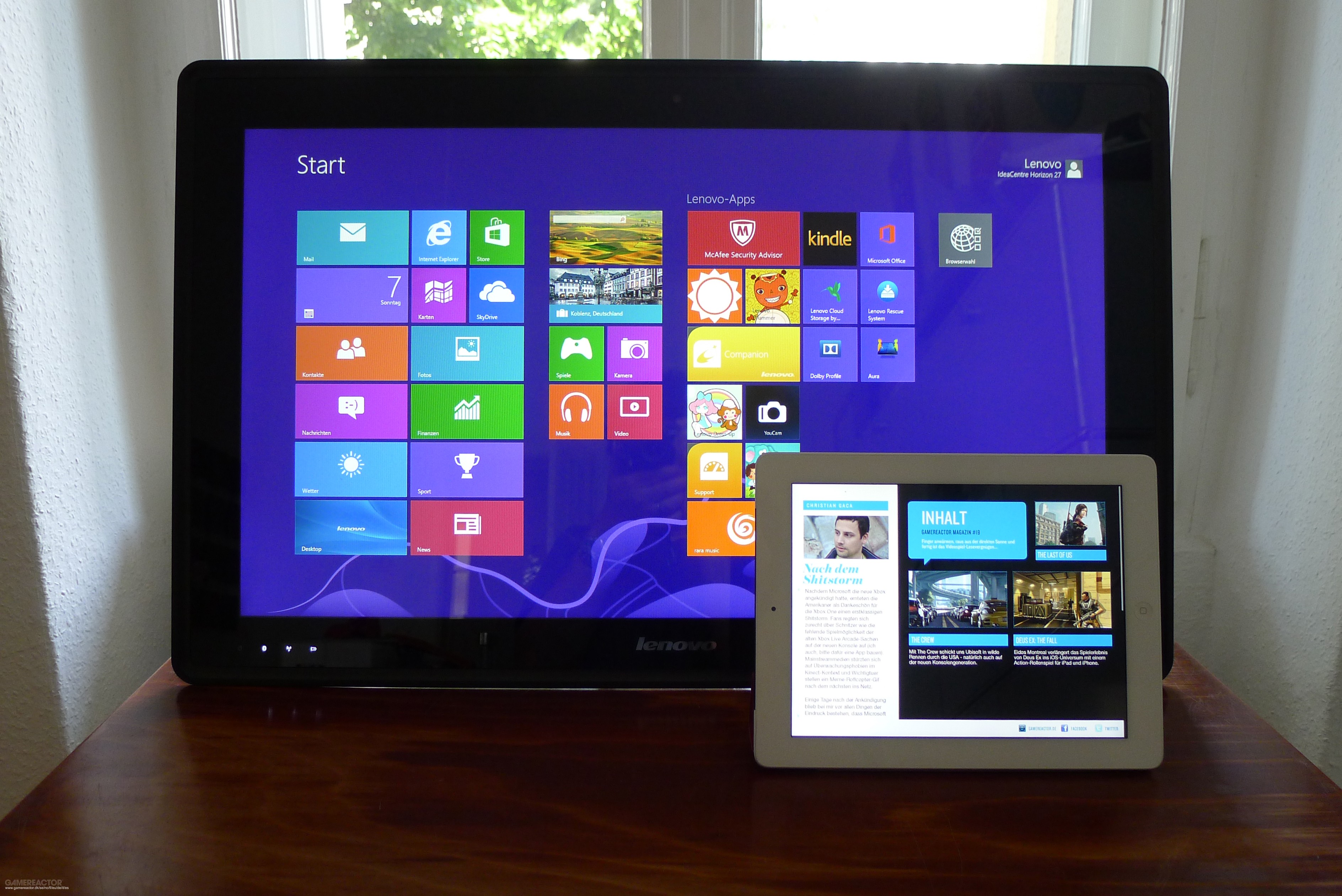 Monster-Tablet Lenovo IdeaCentre Horizon im Test - - Gamereactor